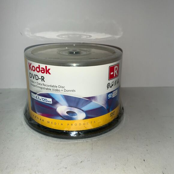 Kodak | Media | Kodak 6x 47gb 12minute Dvdr Media 50piece Pack ...